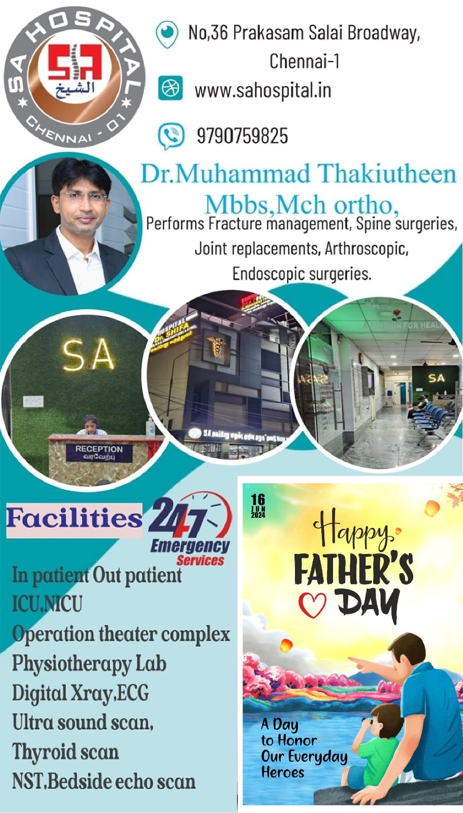 S A Hospital in Chennai, India