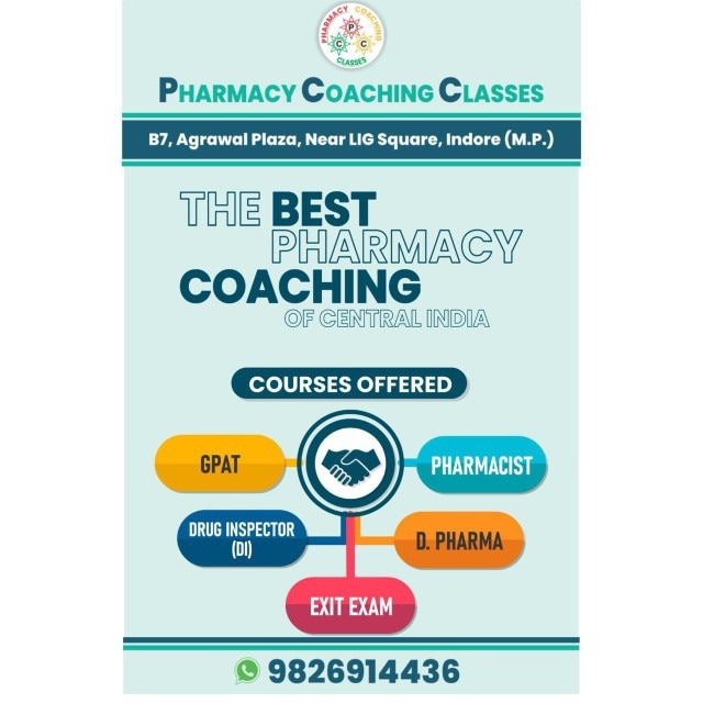 Pharmacy Coaching Classes | 08048033859 in Indore, India